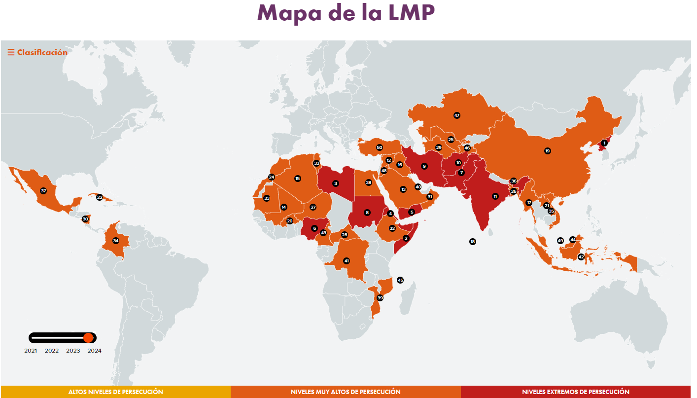Lista Mundial de la Persecución 2024 – Escuela de Formación Misionera Lista Mundial de la Persecución 2024 – Escuela de Formación Misionera